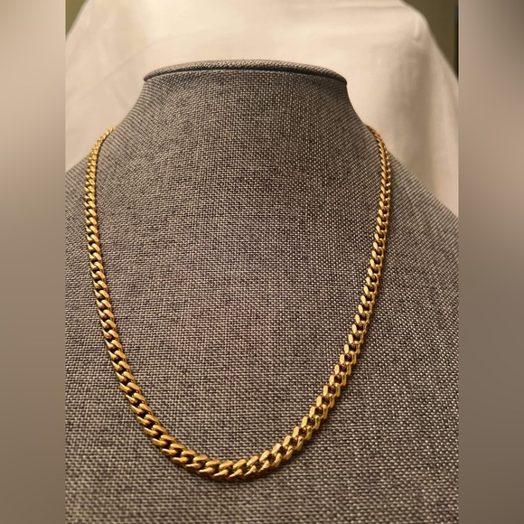 Jewelry | Cuban Link 2 Inch Chain Necklace In 18k Goldplated Stainless ...